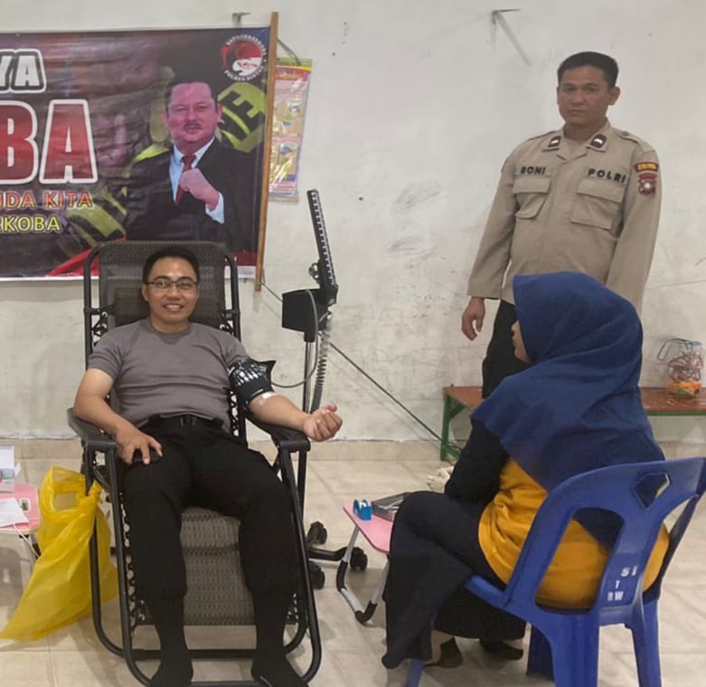 Kapolres Bintan Ikut Donor Darah di Kampung Tangguh Bebas Narkoba - Primetimes