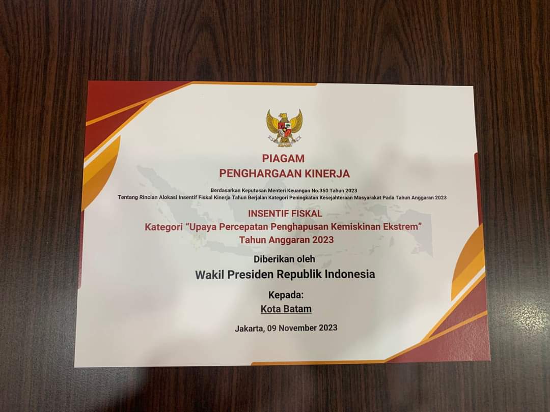 Batam Terima Insentif Fiskal Kategori Upaya Percepatan Penghapusan Kemiskinan Ekstrem - Primetimes